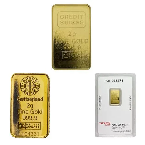 Buy 2 Gram Gold Bars - Secondary Market | BTLLC