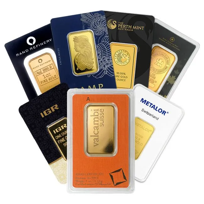 1 oz Gold Bar - Random Brand | Bullion Trading LLC